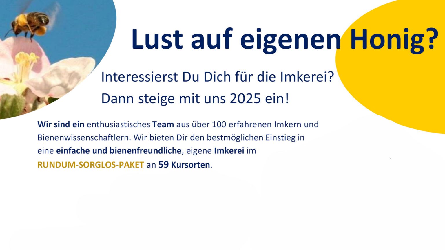 PRAXISKURSE „Lust auf eigenen Honig?“